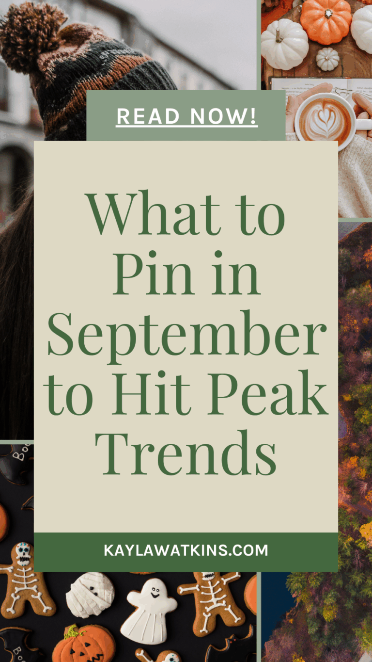 What To Pin In September